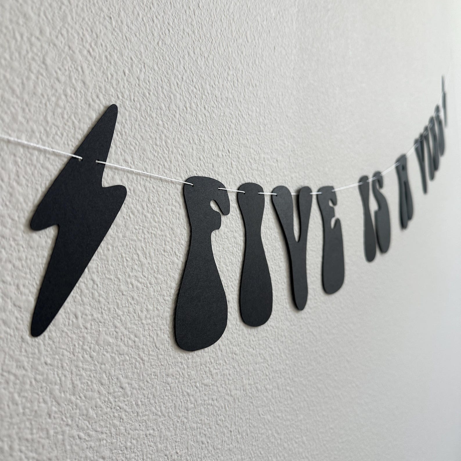 Five is A Vibe, 5th Birthday Party Banner, Five is A Vibe Banner, 5 is ...