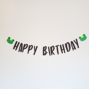 Frog Birthday Banner, Frog Birthday, Frog Decorations, Cute Frog ...