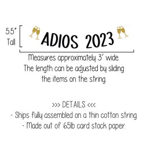 Adios 2023 Adios 2023 Banner NYE 2023 New Years Eve - Etsy