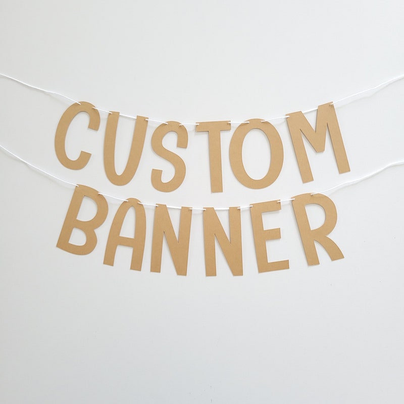 Kraft Paper Custom Sign - Etsy