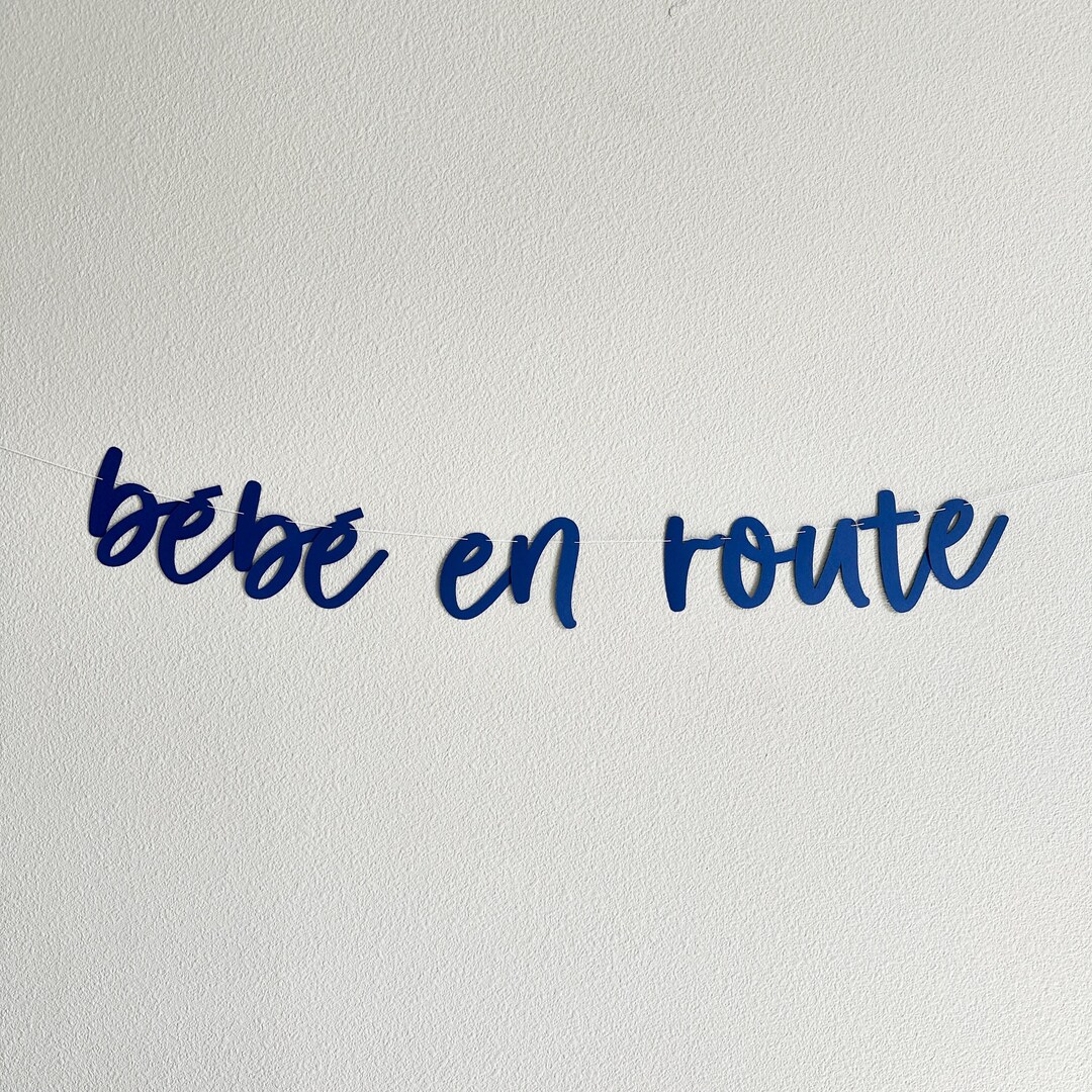 Bebe in Route, Bebe in Route Banner, Bebe Decorations, Baby Shower ...