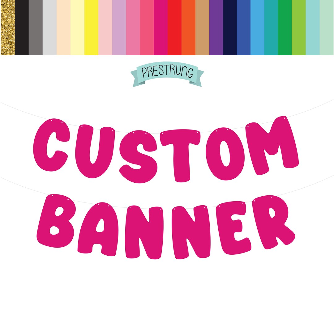 Custom Fuchsia Banner, Fuchsia Banner, Fuchsia Decorations, Fuchsia ...