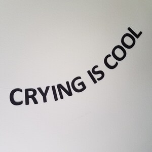 Crying is Cool, Crying is Cool Banner, Custom Banner, Custom Black ...