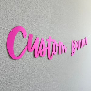 Custom Banner, Custom Hot Pink Banner, Custom Fuchsia Banner, Fuchsia ...