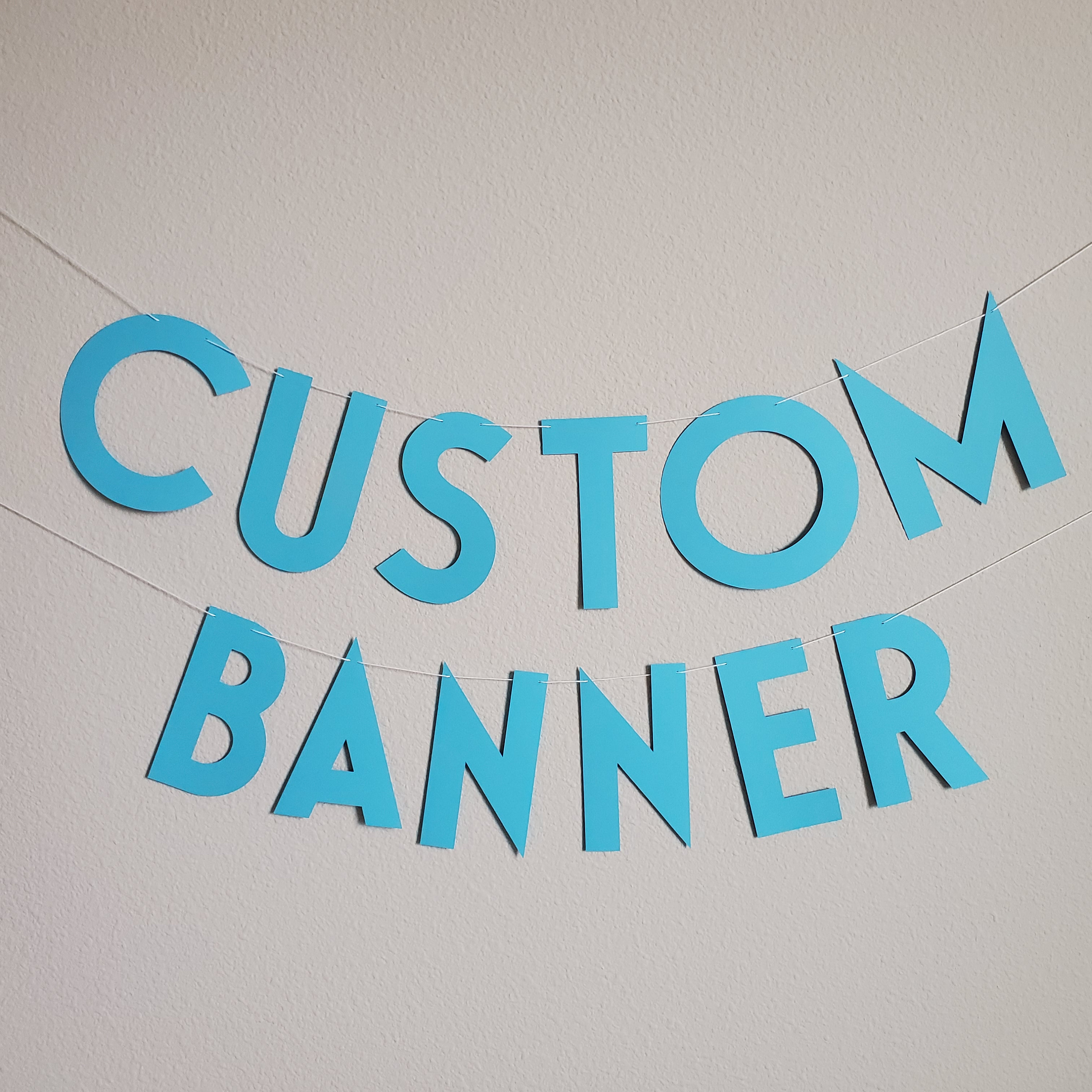 Custom Banner Custom Blue Banner Customizable Banner Custom | Etsy