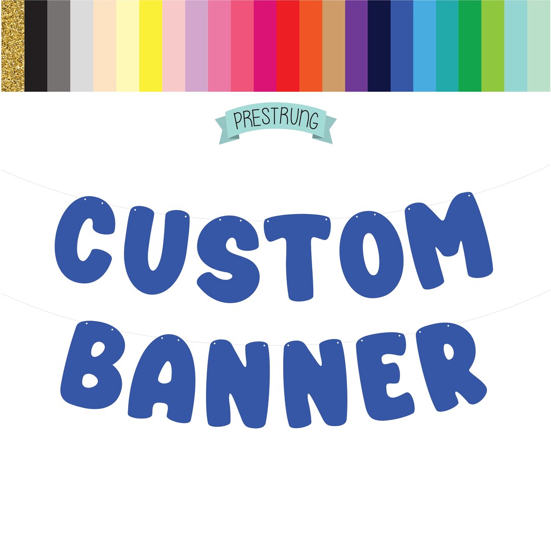 Custom Royal Blue Banner Royal Blue Banner Royal Blue - Etsy