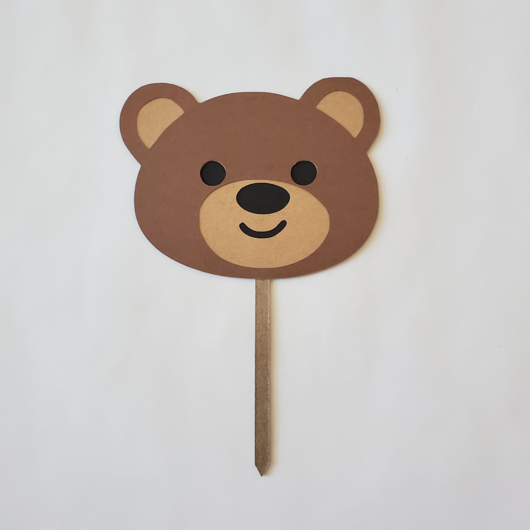 Bear Cake Topper, Cute Bear Cake Topper, Bear Garland, Bear Themed ...