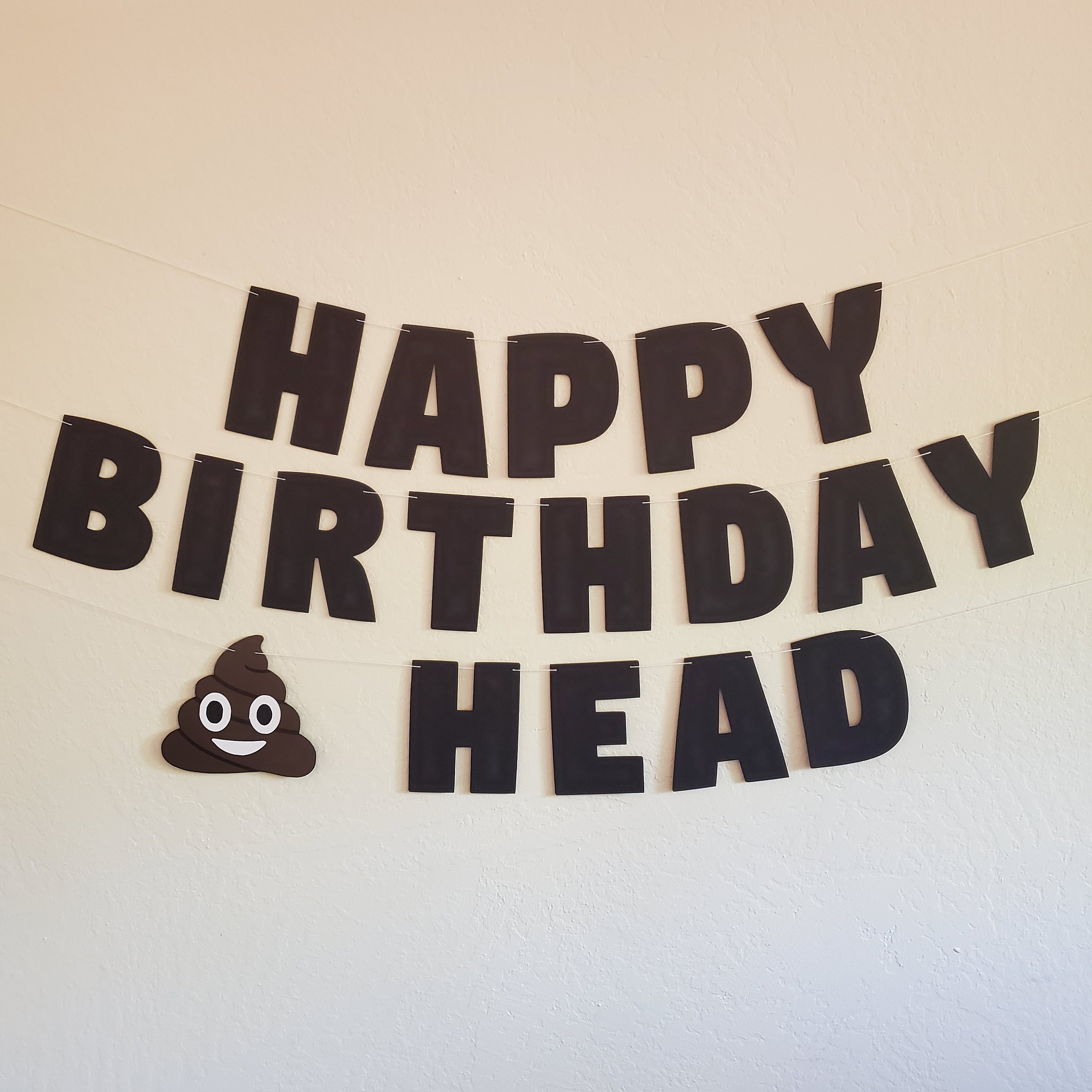 Happy Birthday Poop Head Happy Birthday Shit Head Poop Emoji | Etsy