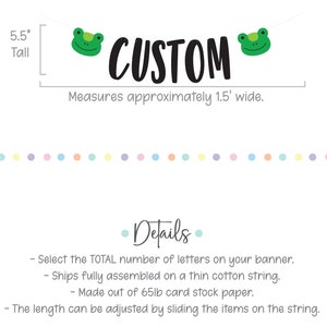 Frog Birthday Banner, Frog Birthday, Frog Decorations, Cute Frog ...