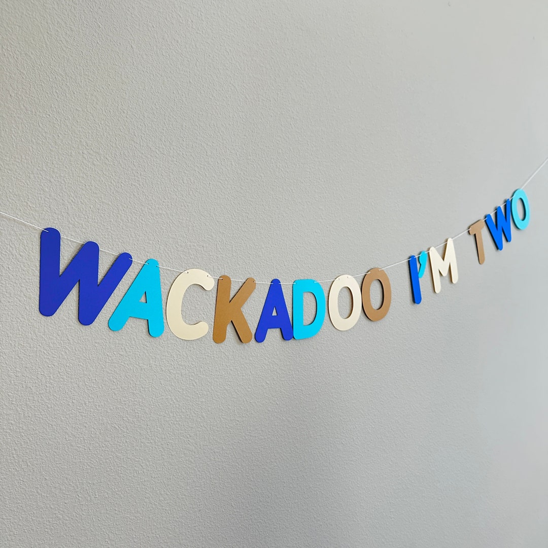 Wackadoo I'm Two, Wackadoo I'm Two Banner, Wackadoo Decorations ...