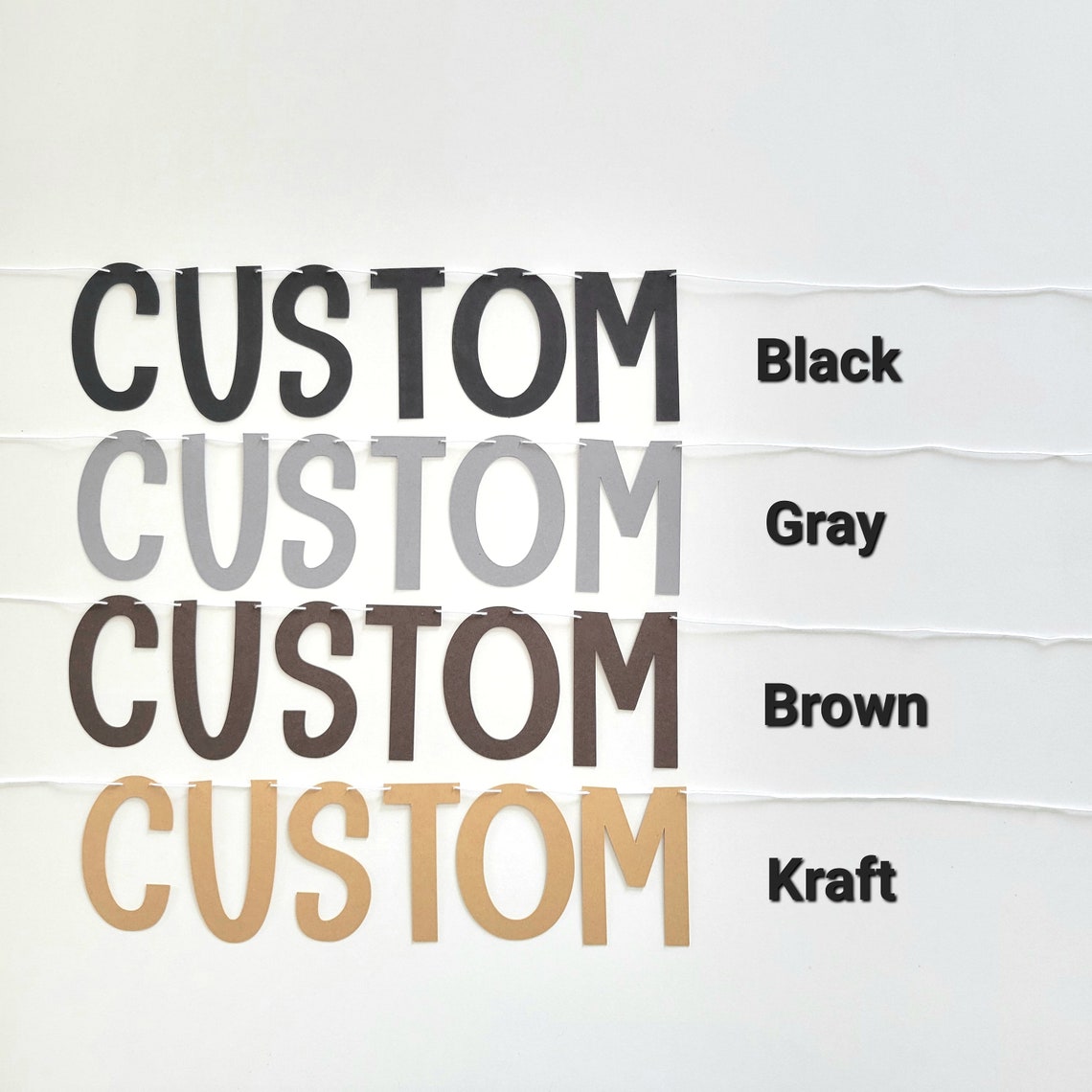 Custom Banner Custom Kraft Banner Customizable Banner - Etsy