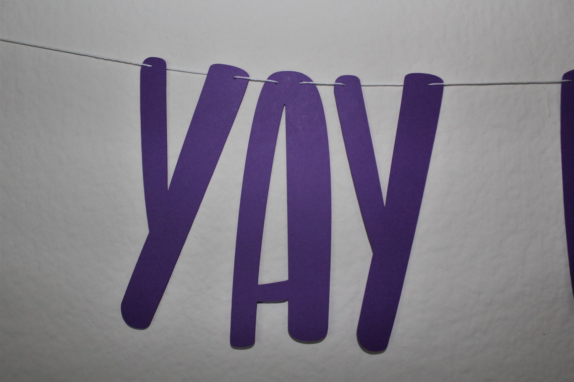 Yay Me Banner Yay Me Custom Banner Yay Me Purple Yay Me - Etsy