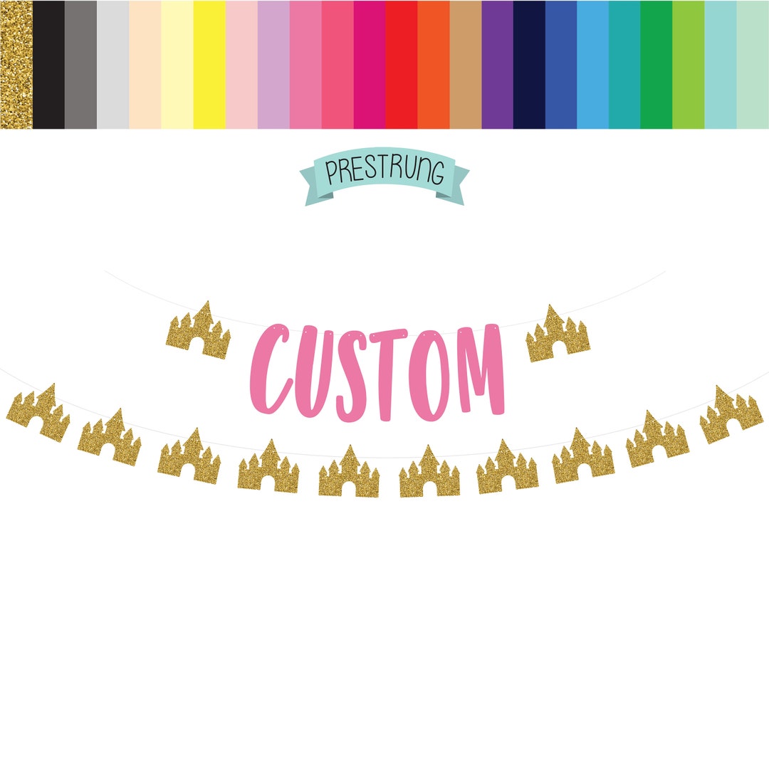 Custom Castle Banner, Castle Decorations, Custom Princess Banner ...