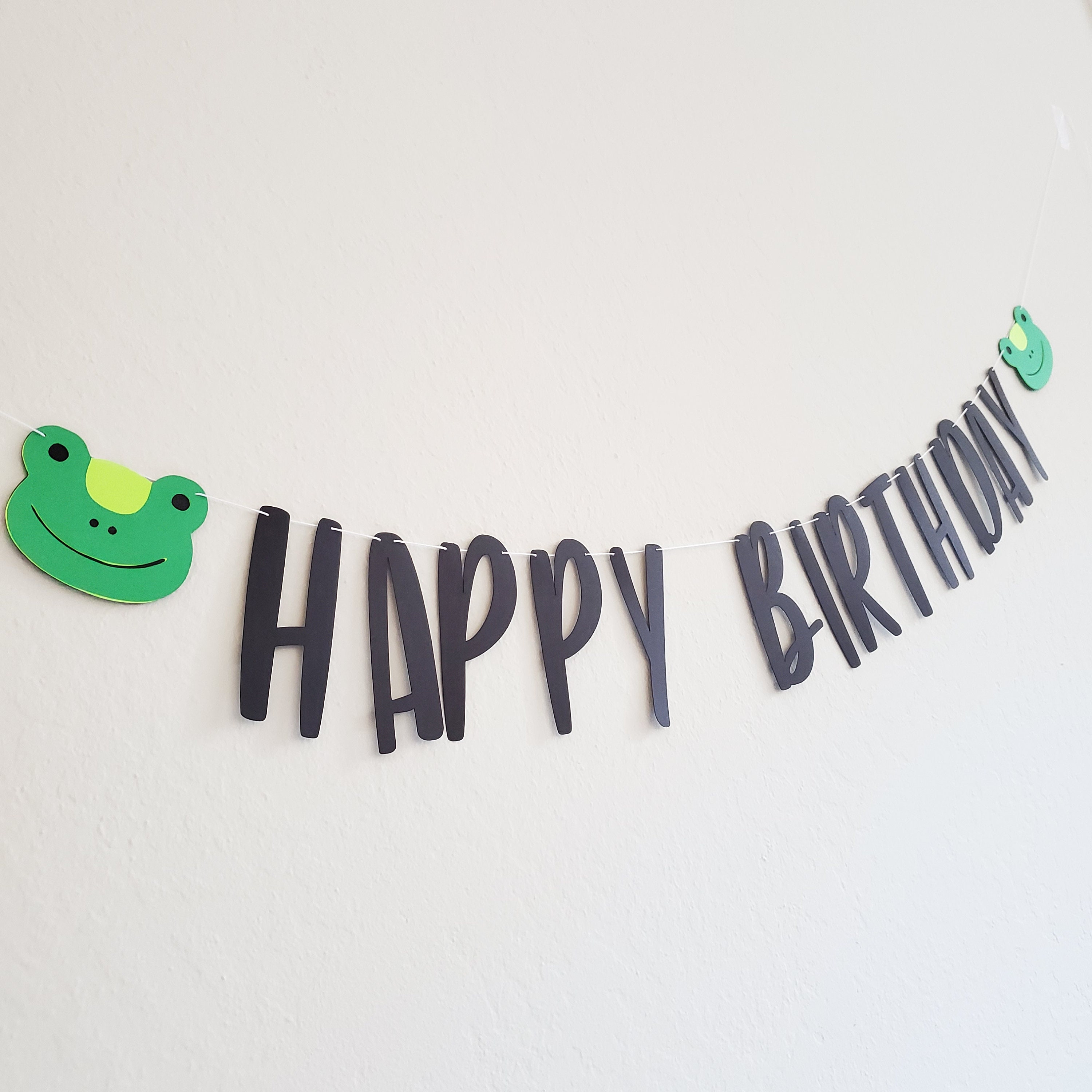 Frog Birthday Banner Frog Birthday Frog Decorations Cute - Etsy Australia