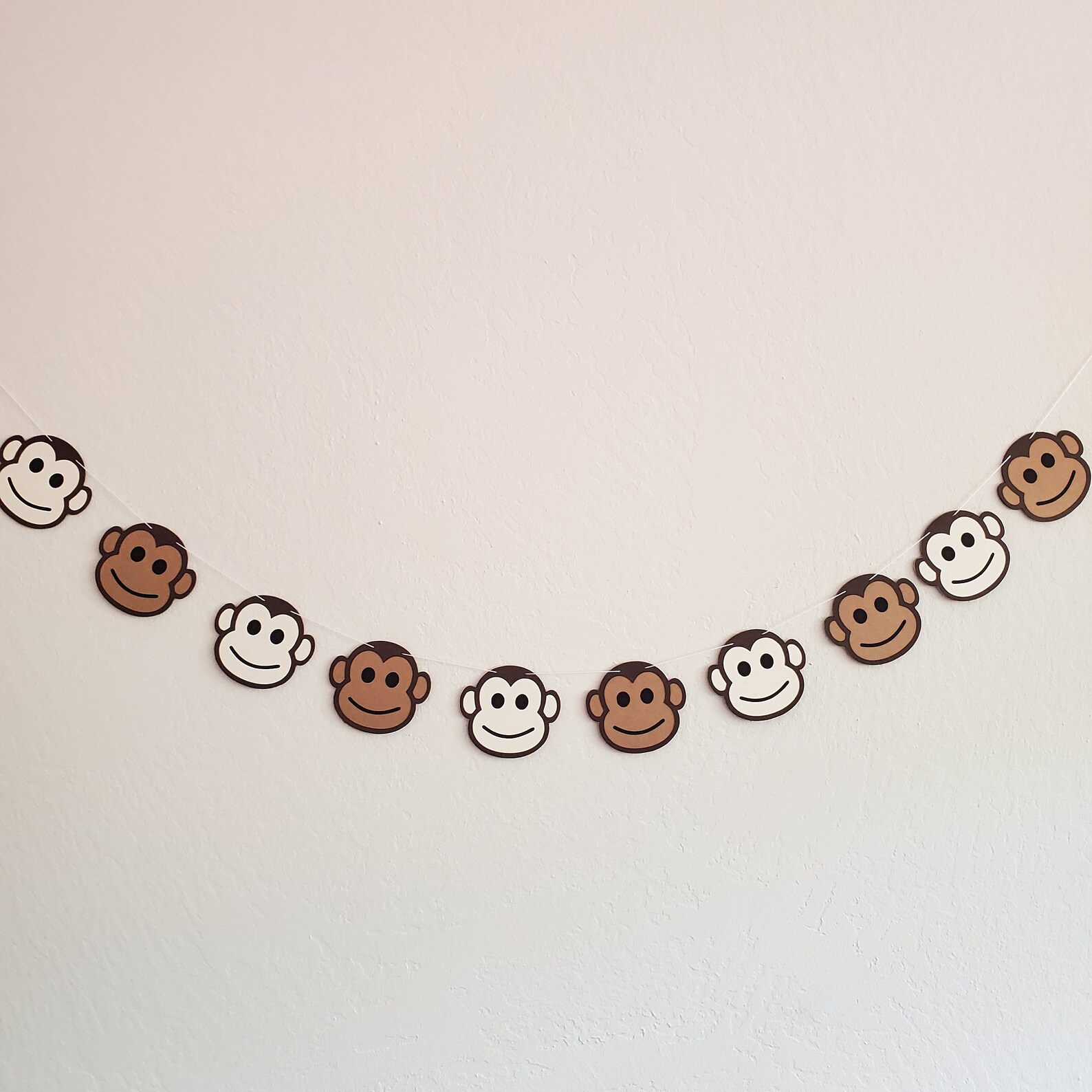 Monkey Birthday Banner, Monkey Party, Monkey Birthday Party, Monkey ...