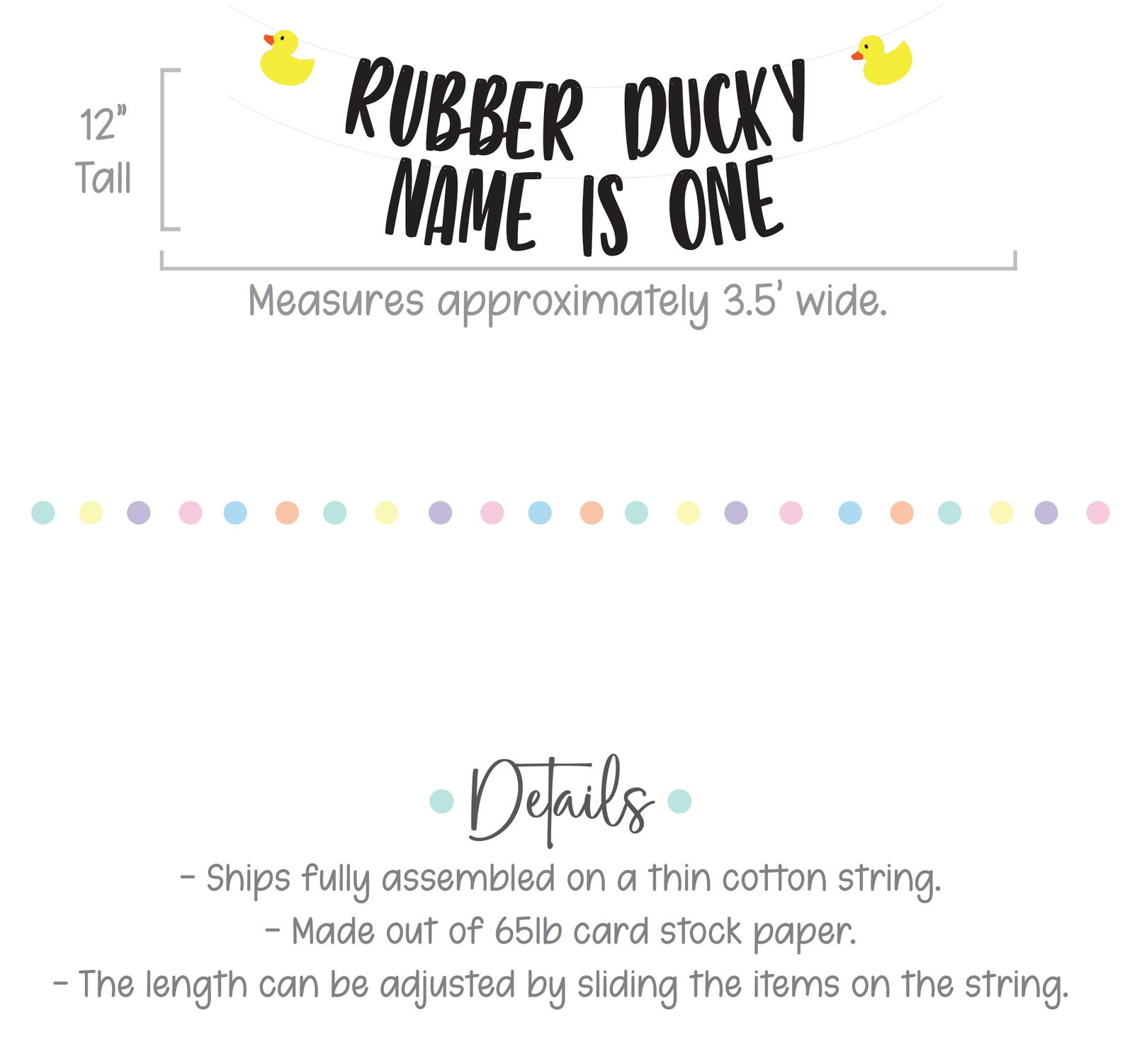 Rubber Ducky Name is One, Rubber Ducky I'm One, Rubber Ducky Banner ...