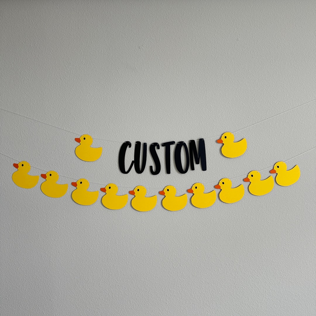 Custom Duck Banner, Rubber Duck Theme, Duck Decorations, Duck Birthday ...