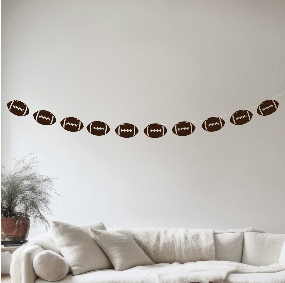 Football Garland, Football Banner, Custom Football Banner, Superbowl ...