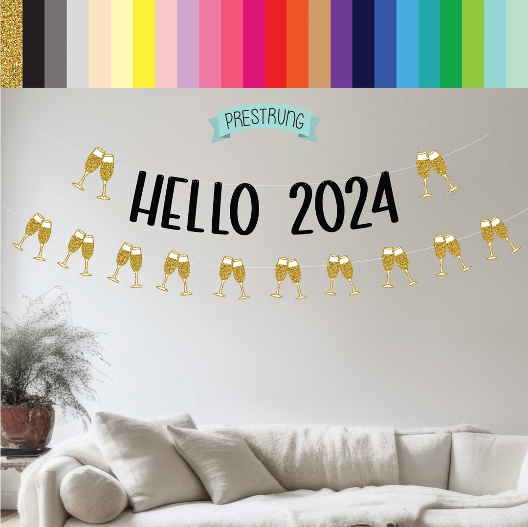 Hello 2024, Hello 2024 Banner, Hello 2024 Decorations, Hello 2024 Theme ...