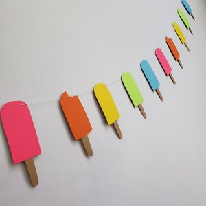 Popsicle Banner, Popsicle Garland, Popsicle Birthday, Popsicle ...