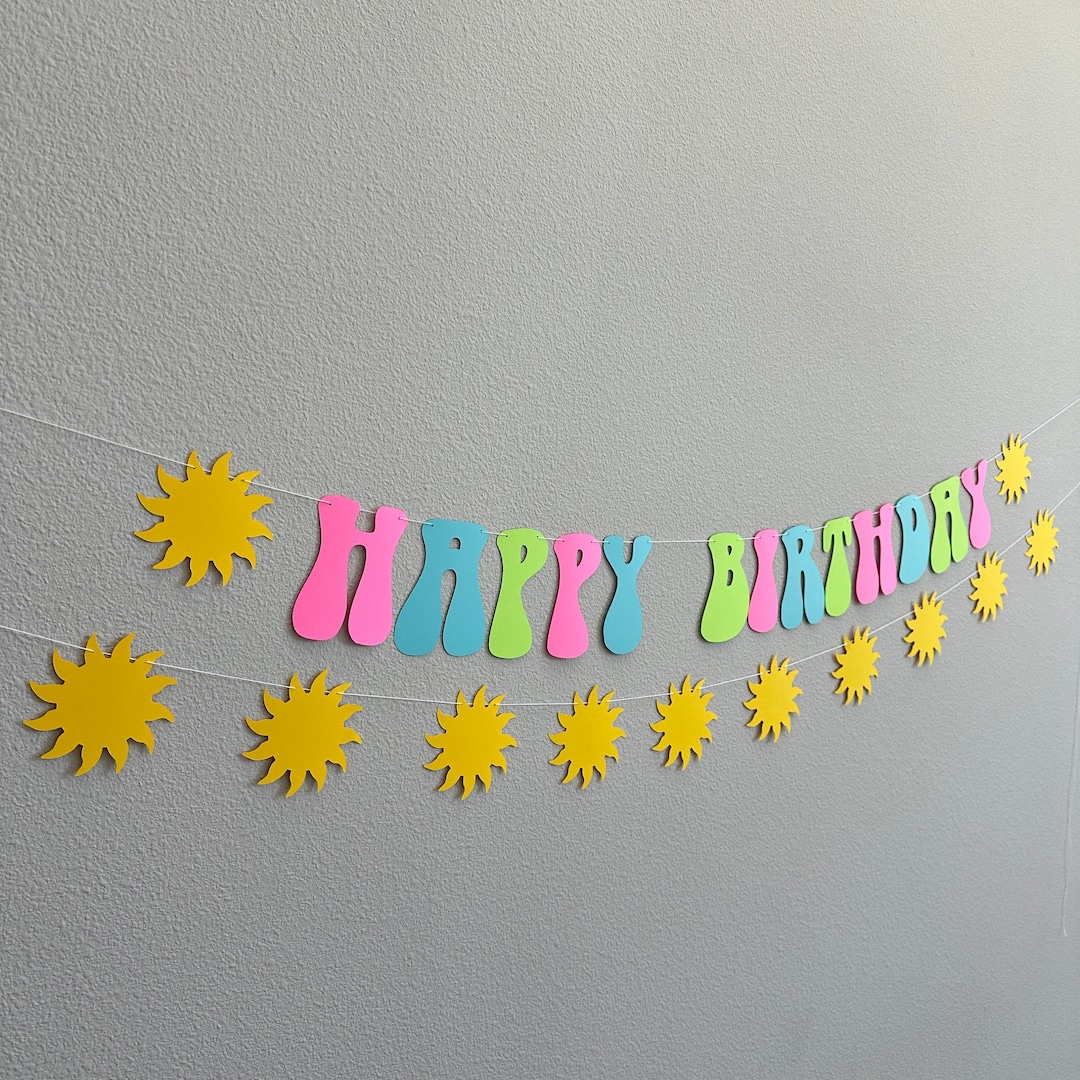 Summer Birthday Decorations, Summer Birthday Banner, Summer Birthday ...