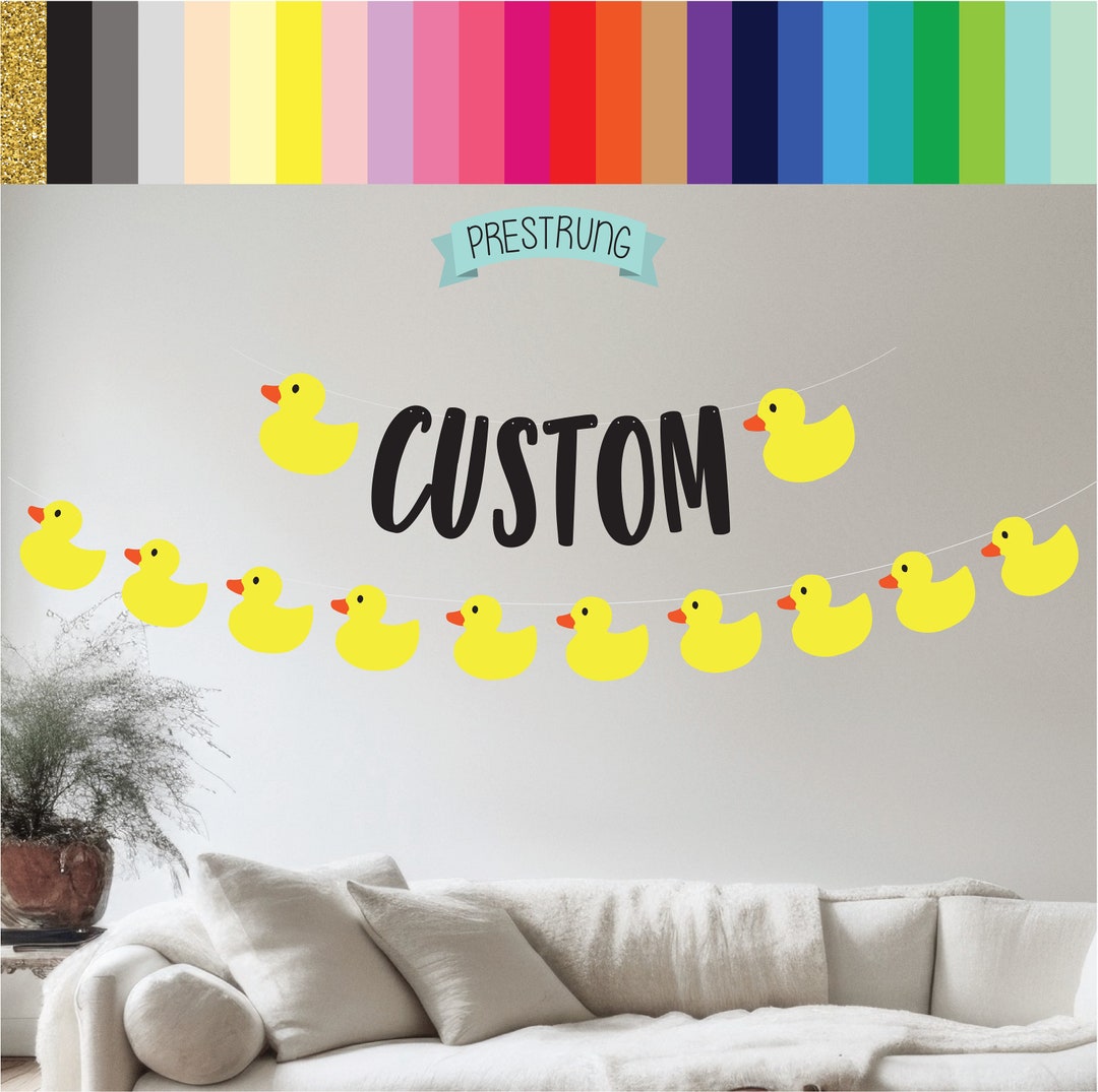 Custom Duck Banner Rubber Duck Theme Duck Decorations Duck - Etsy