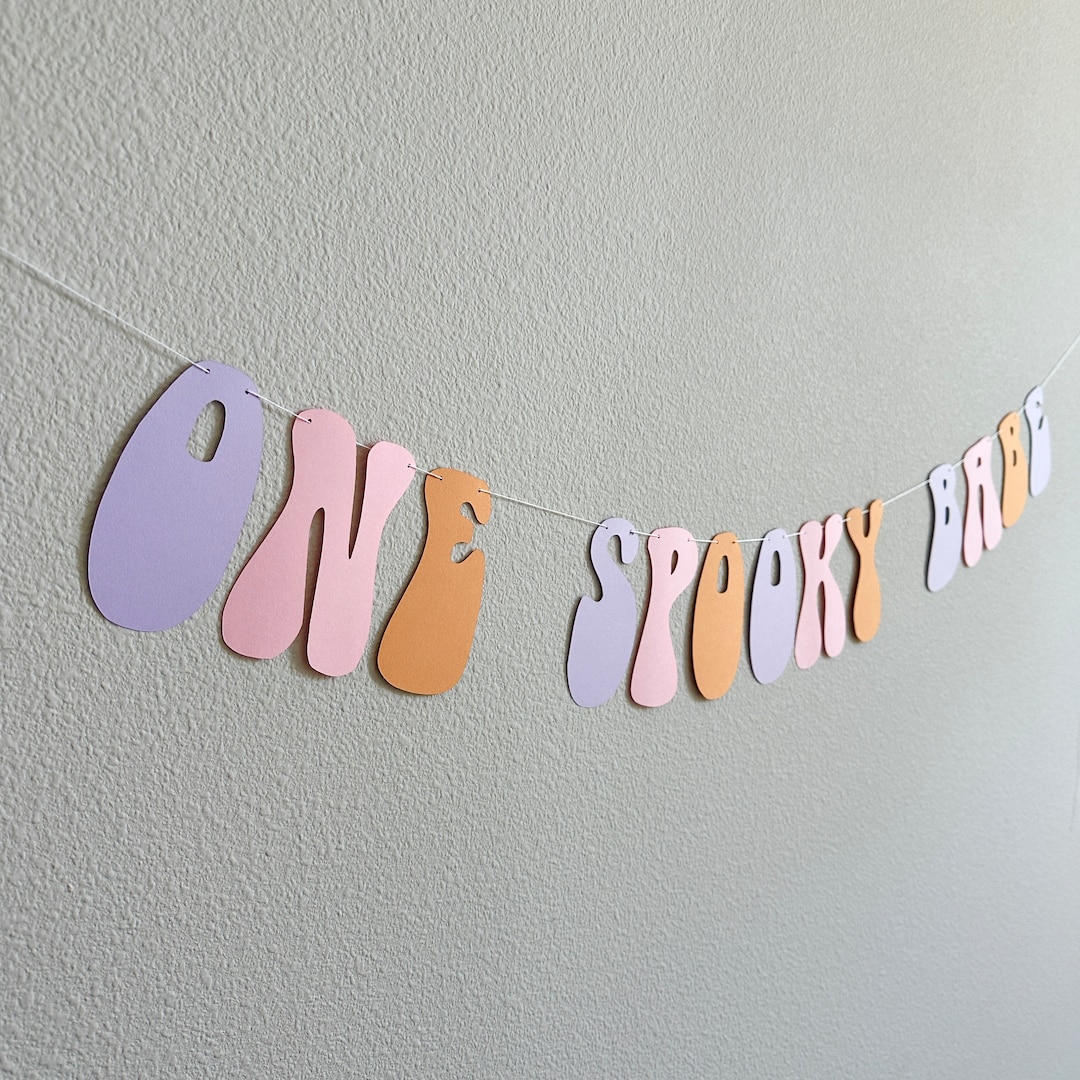One Spooky Babe, Halloween Themed 1st Birthday Banner, October 1st ...