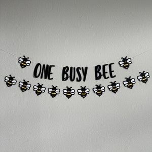 One Busy Bee, One Busy Bee Banner, One Busy Bee Decorations, Bee ...