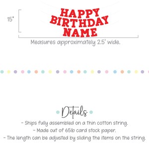 Red Happy Birthday Banner, Red Birthday Banner, Bold Serif Font, Red ...