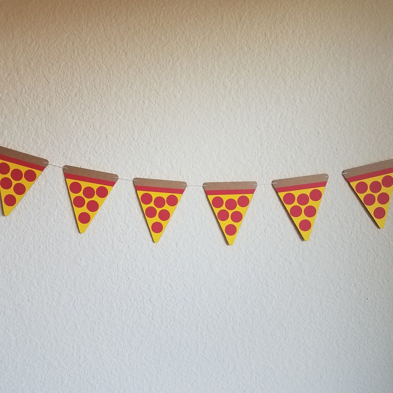 Pizza Birthday Banner Pizza Party Pizza Party Decorations | Etsy