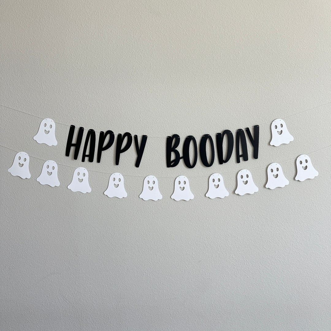 Happy Booday, Happy Booday Banner, Happy Booday Decorations, October ...
