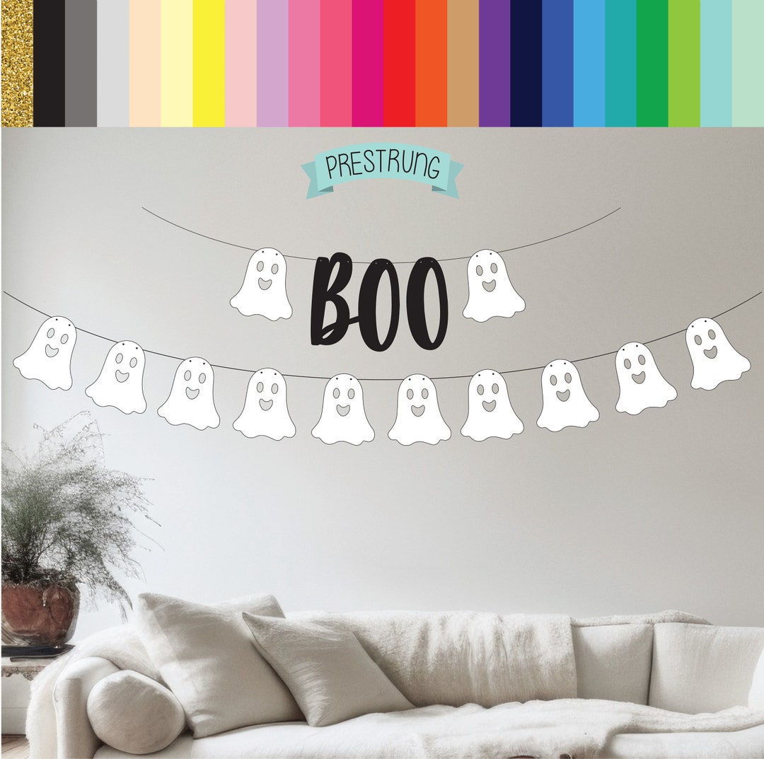 Boo Boo Banner Ghost Banner Ghost Garland Custom Ghost - Etsy