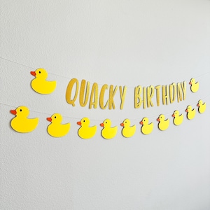 Quacky Birthday, Duck Birthday Banner, Duck Themed Birthday Party ...