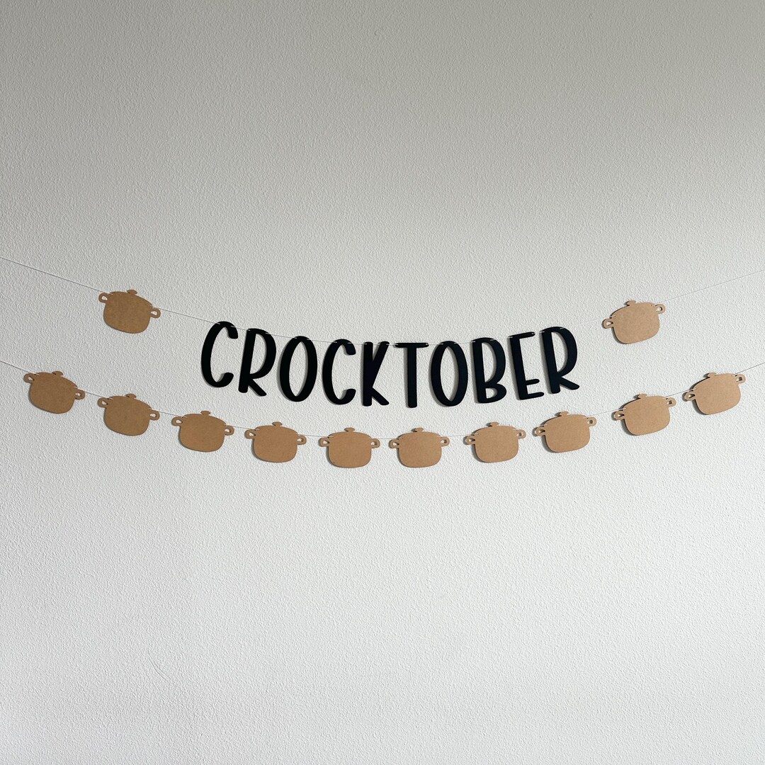 Crocktober, It's Crocktober, Crocktober Banner, Crocktober Decorations ...
