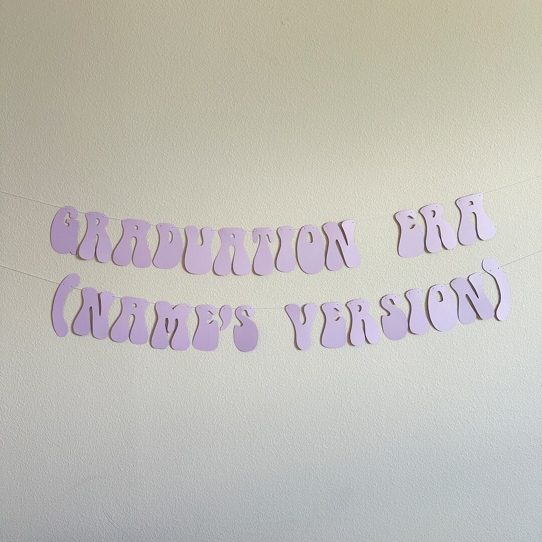Graduation Era Name's Version, Graduation Banner, High School ...