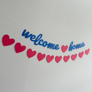 Welcome Home, Welcome Home Banner, Royal Blue Banner, Military Welcome ...