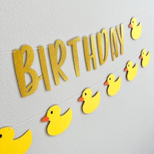 Quacky Birthday, Duck Birthday Banner, Duck Themed Birthday Party ...