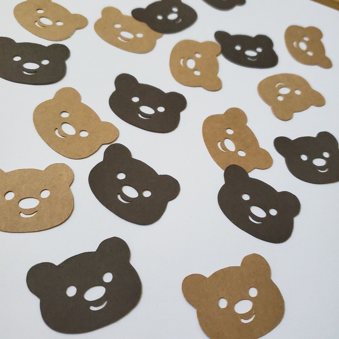 Bear Confetti, Bear Large Confetti, Bear Table Decor, Cute Bear ...