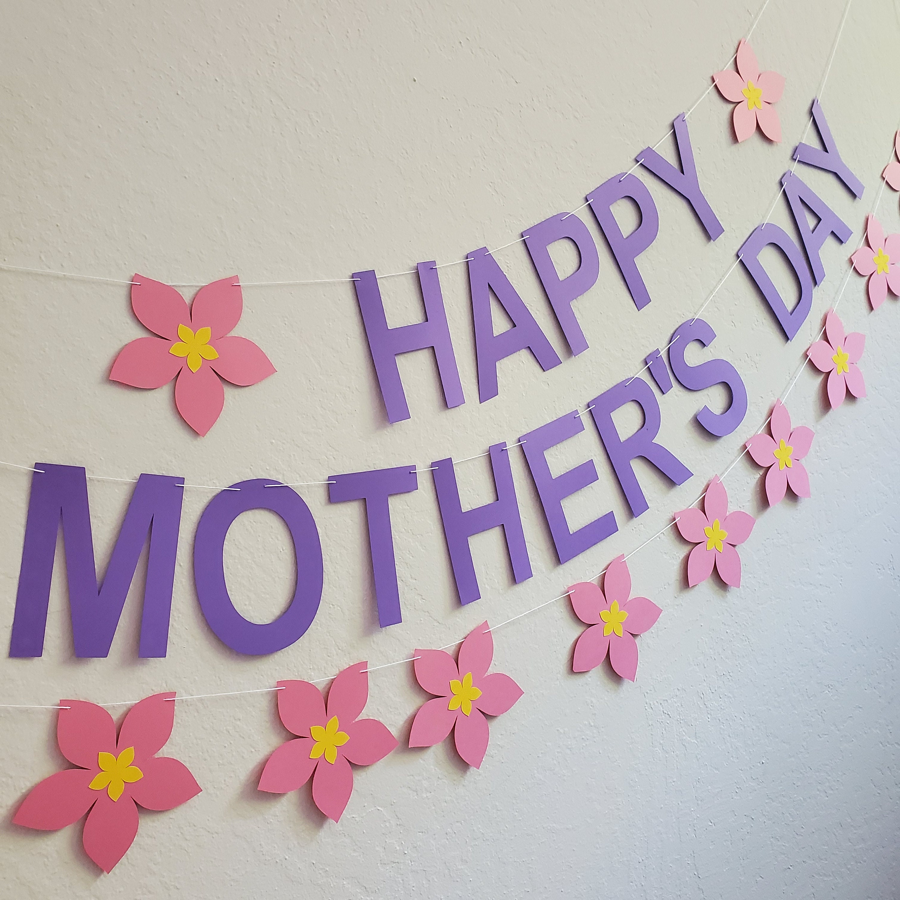 Happy Mother's Day Happy Mother's Day Banner | Etsy