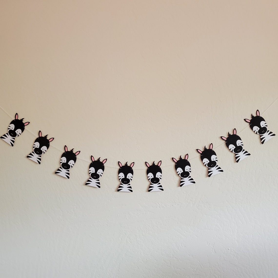 Zebra Banner Zebra Birthday Banner Zebra Garland Zebra | Etsy