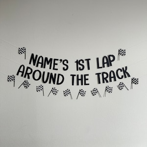 1st Lap Around the Track, Racing 1st Birthday Decorations, 1st Birthday ...
