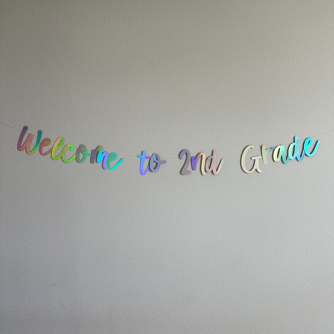 Welcome to 2nd Grade, Classroom Decorations, Classroom Banner, 2nd ...