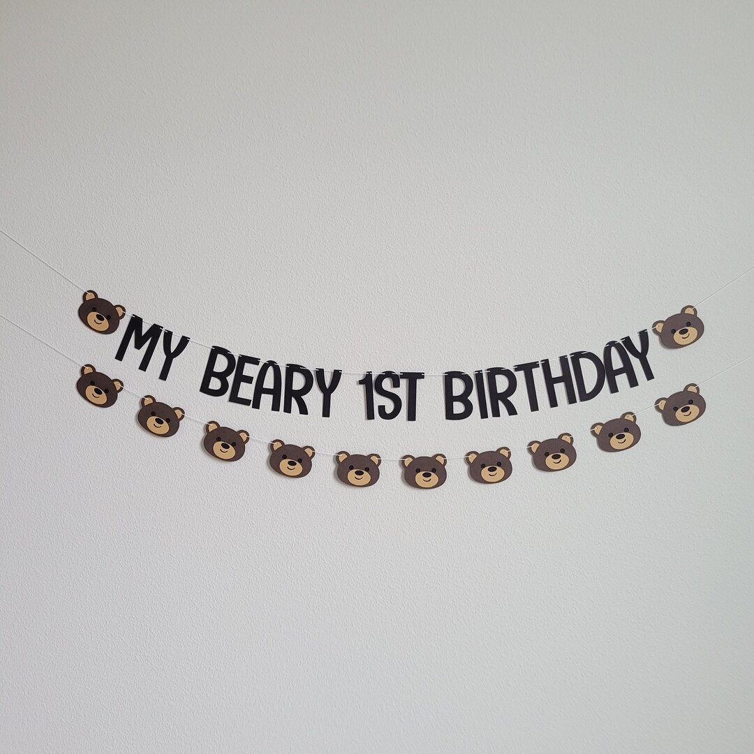 My Beary 1st Birthday, Bear Themed Birthday, First Birthday, Custom ...