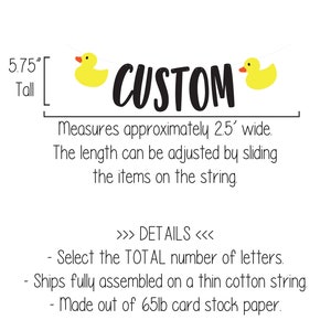 Custom Duck Banner, Rubber Duck Theme, Duck Decorations, Duck Birthday ...