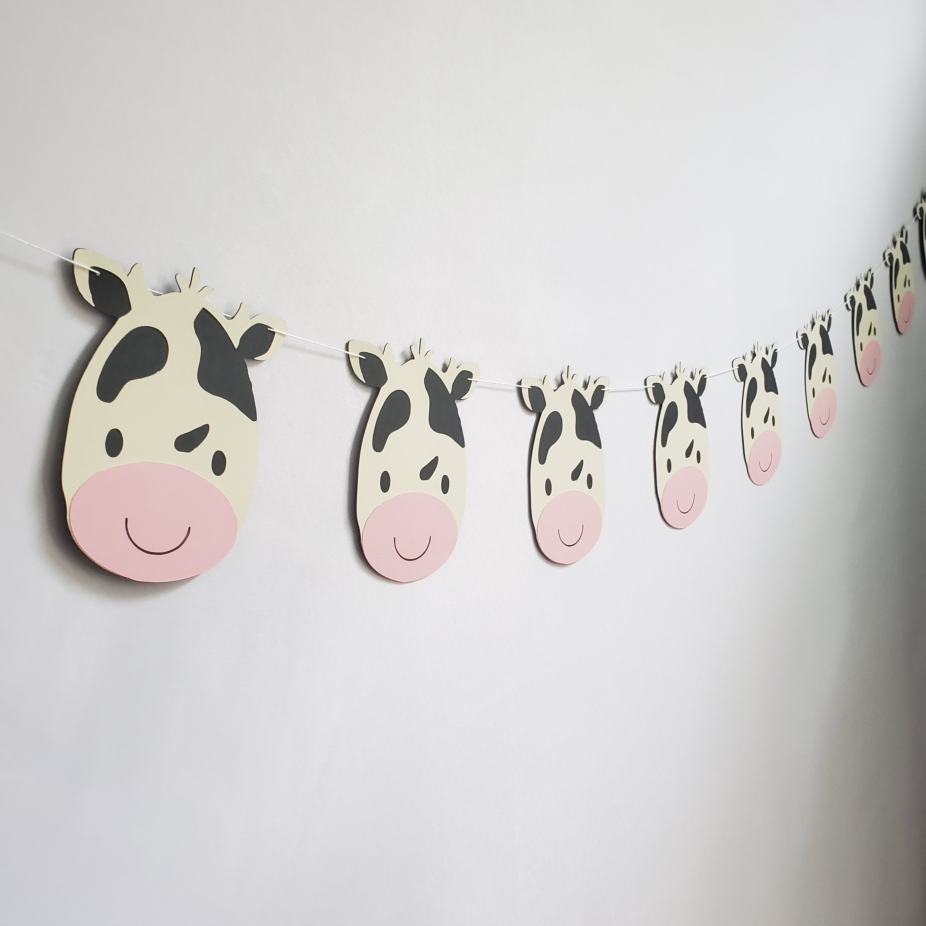Holy Cow I'm One Cow Garland Cow Banner Cow Decor | Etsy