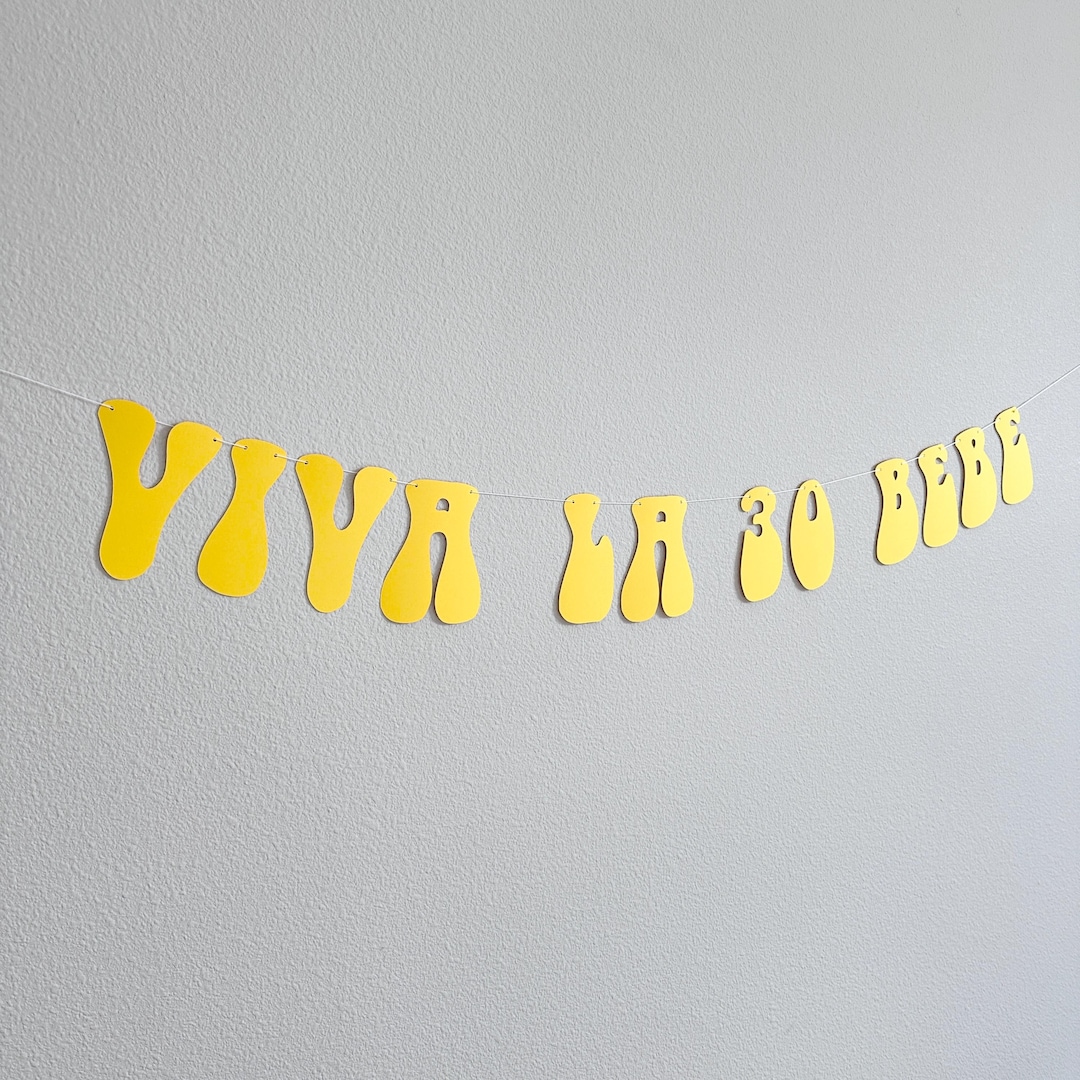 Viva La 30 Bebe, 30th Birthday Banner, 30th Birthday Ideas, 30th ...