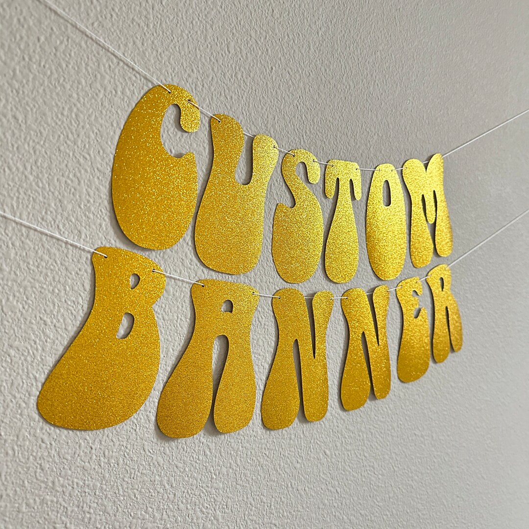 Custom Gold Banner, Gold Party, Gold Decorations, Gold Birthday ...