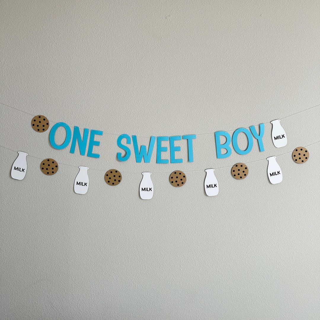 One Sweet Boy, One Sweet Boy Banner, Cookie Party Decorations, Cookies ...