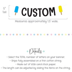 Popsicle Themed Birthday Banner, Summertime Birthday Banner, Summer ...