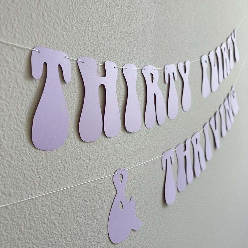 Thirty Flirty & Thriving, 30th Birthday, 30th Birthday Decorations ...